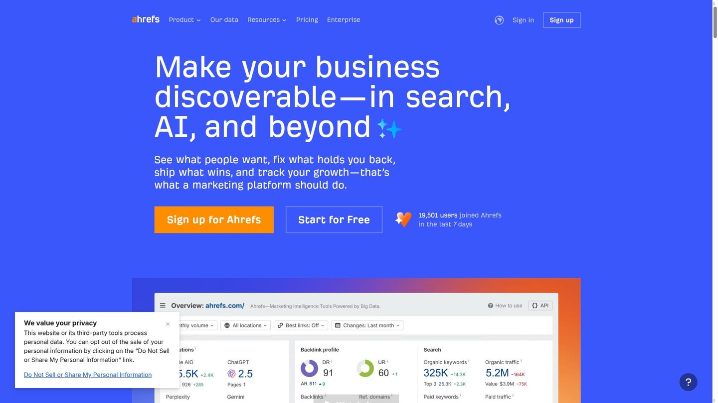 Ahrefs - AI Tower